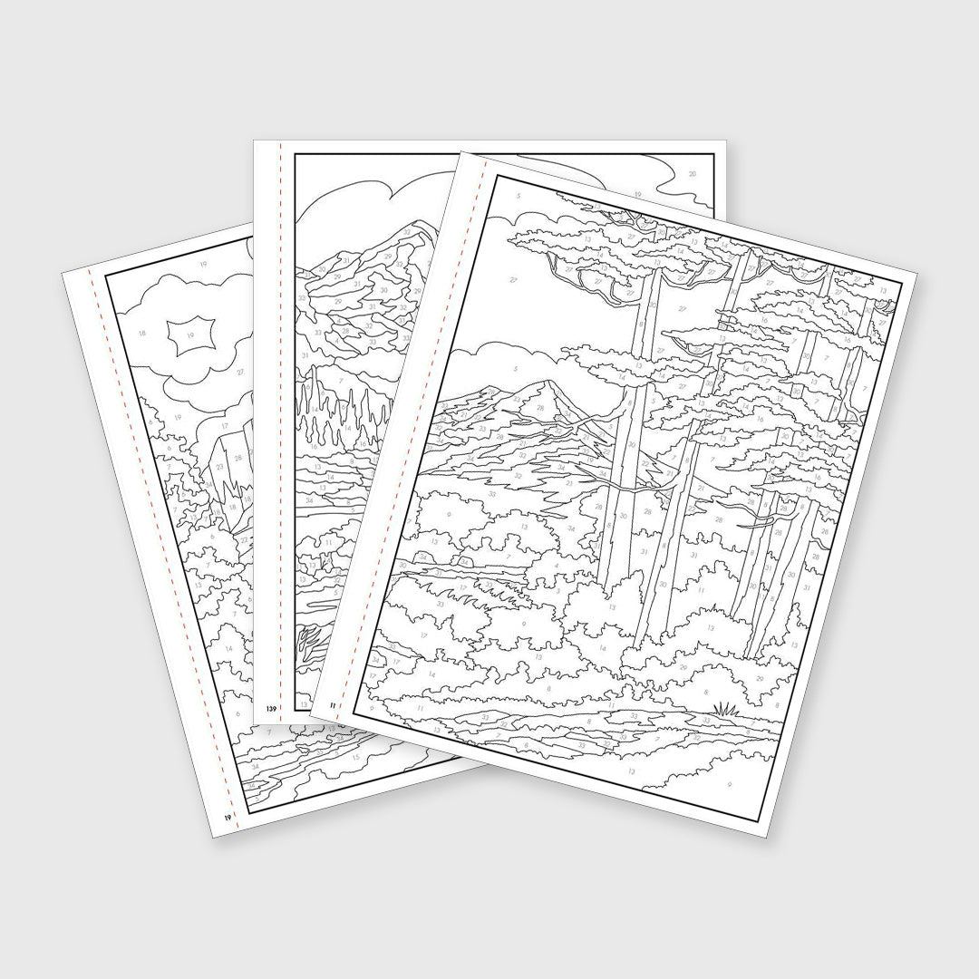 bob ross coloring pages