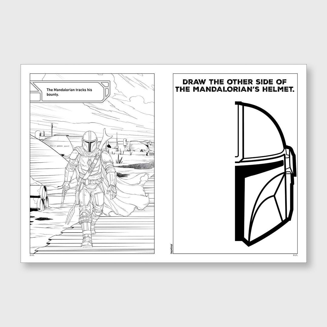star wars mandalorian coloring sheet