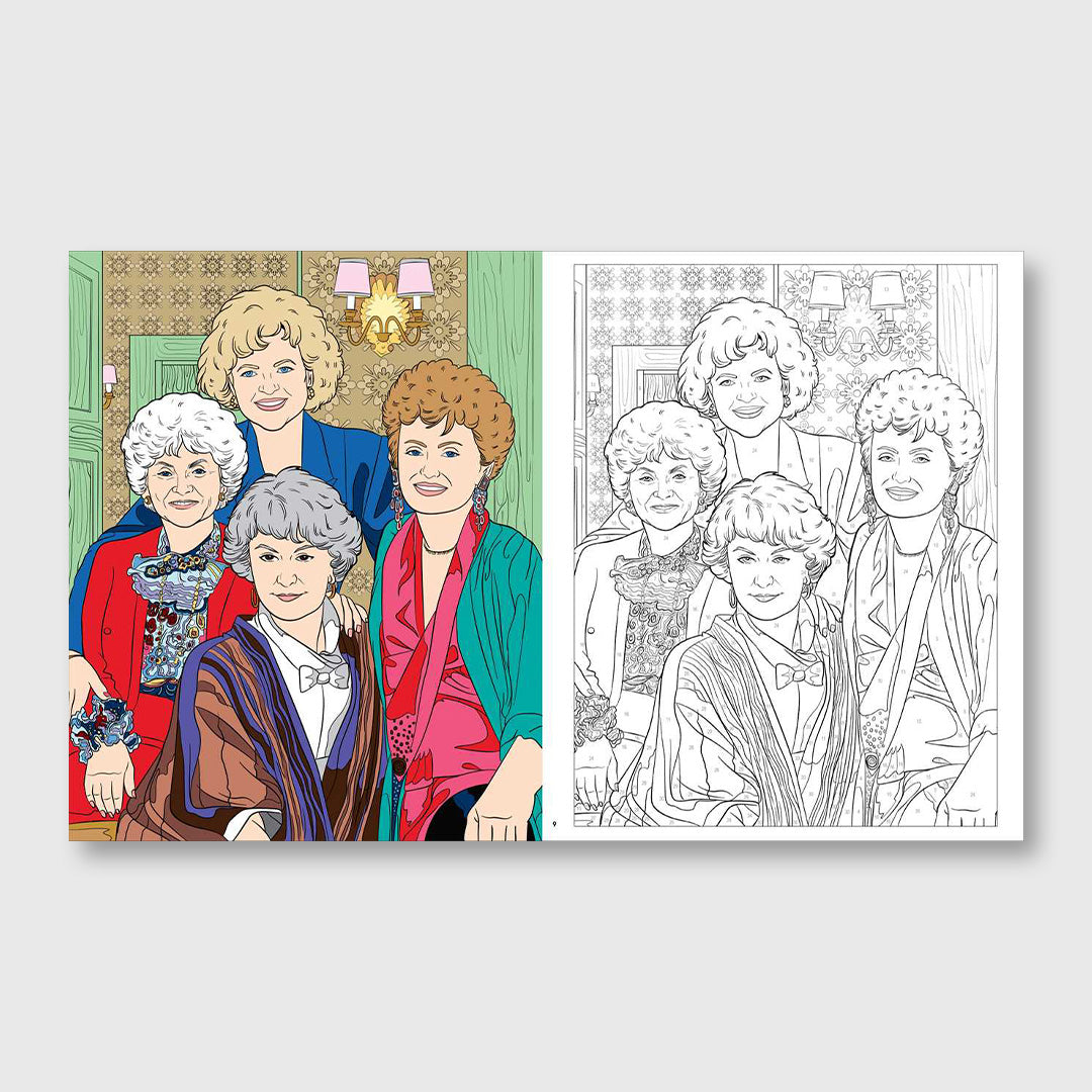 golden girls coloring sheet