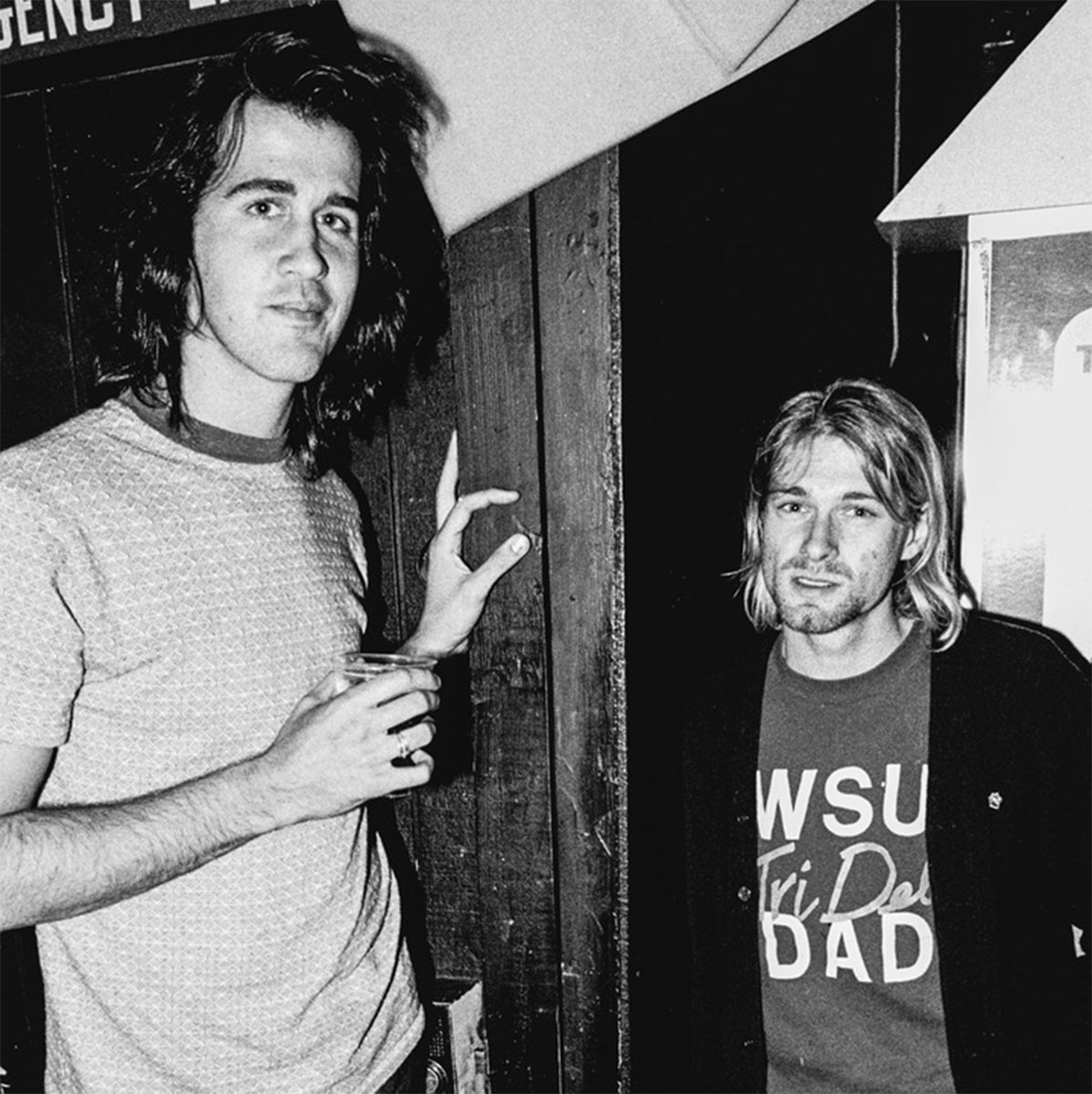 krist novoselic and kurt cobain, nirvana, rebar, Seattle, 9/13/91 ...