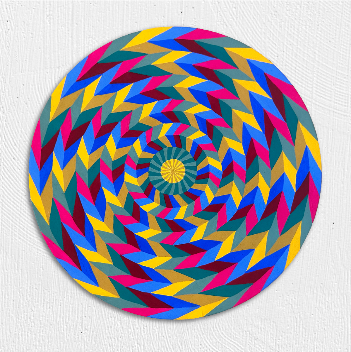 library - original artwork - 12 inch diameter – Moonlight Arts Collective