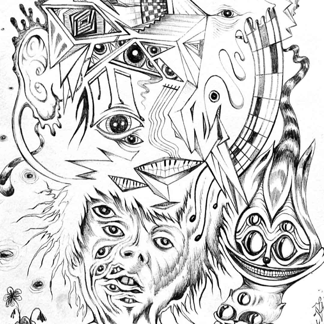 midnight brainsneeze - iii - original artwork – Moonlight Arts Collective