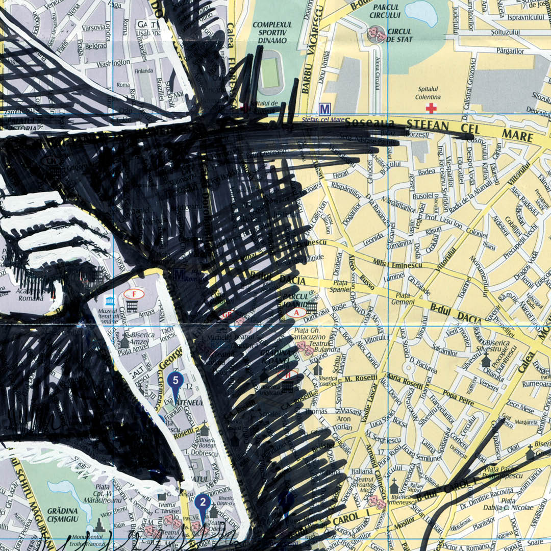 bucharest, romania - original artwork – Moonlight Arts Collective