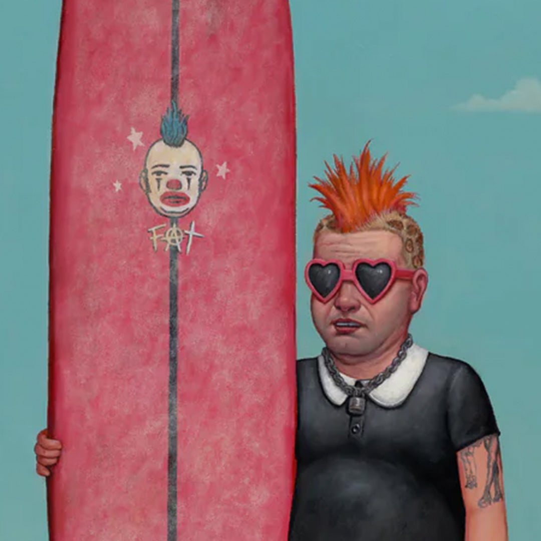 fat mike don't surf - original artwork – Moonlight Arts Collective