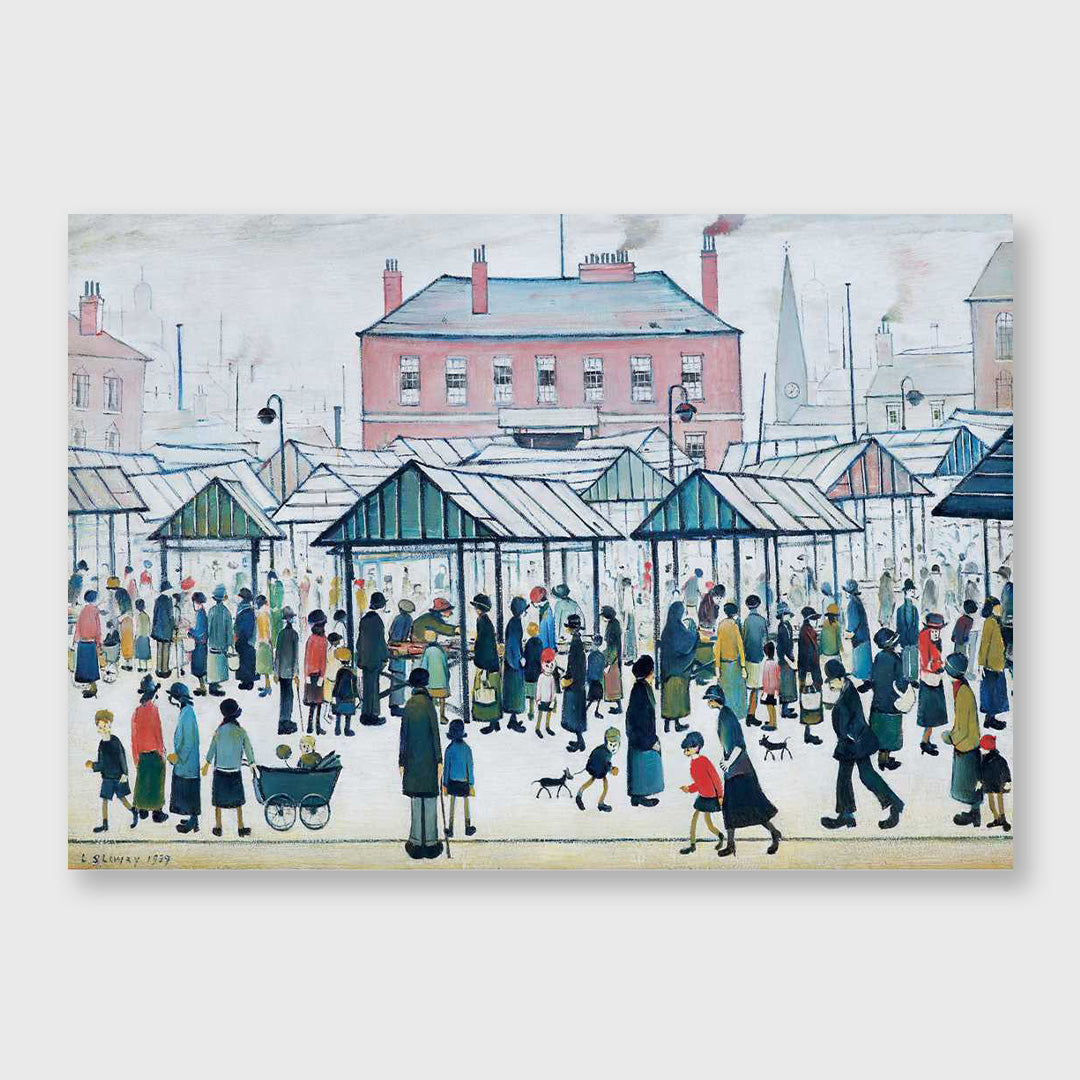 market scene, northern town, 1939 - 1,000 piece jigsaw puzzle ...