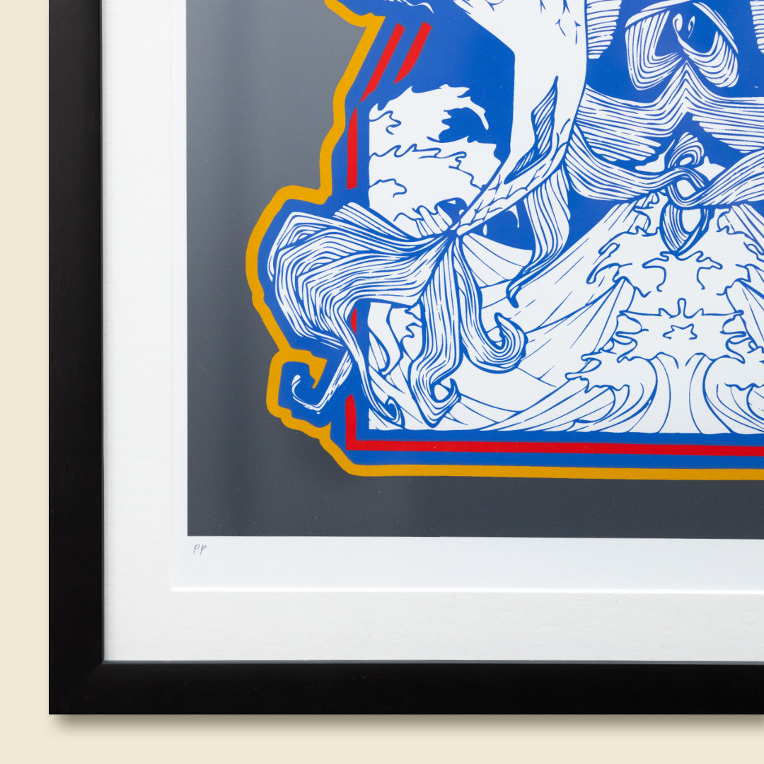 awake - 18 x 18 inch edition in simple black frame – Moonlight Arts ...