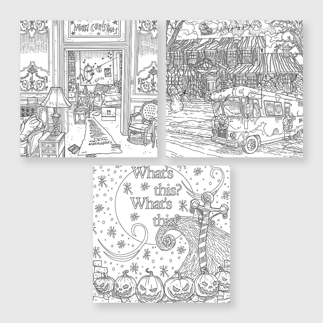 unofficial christmas movie coloring book