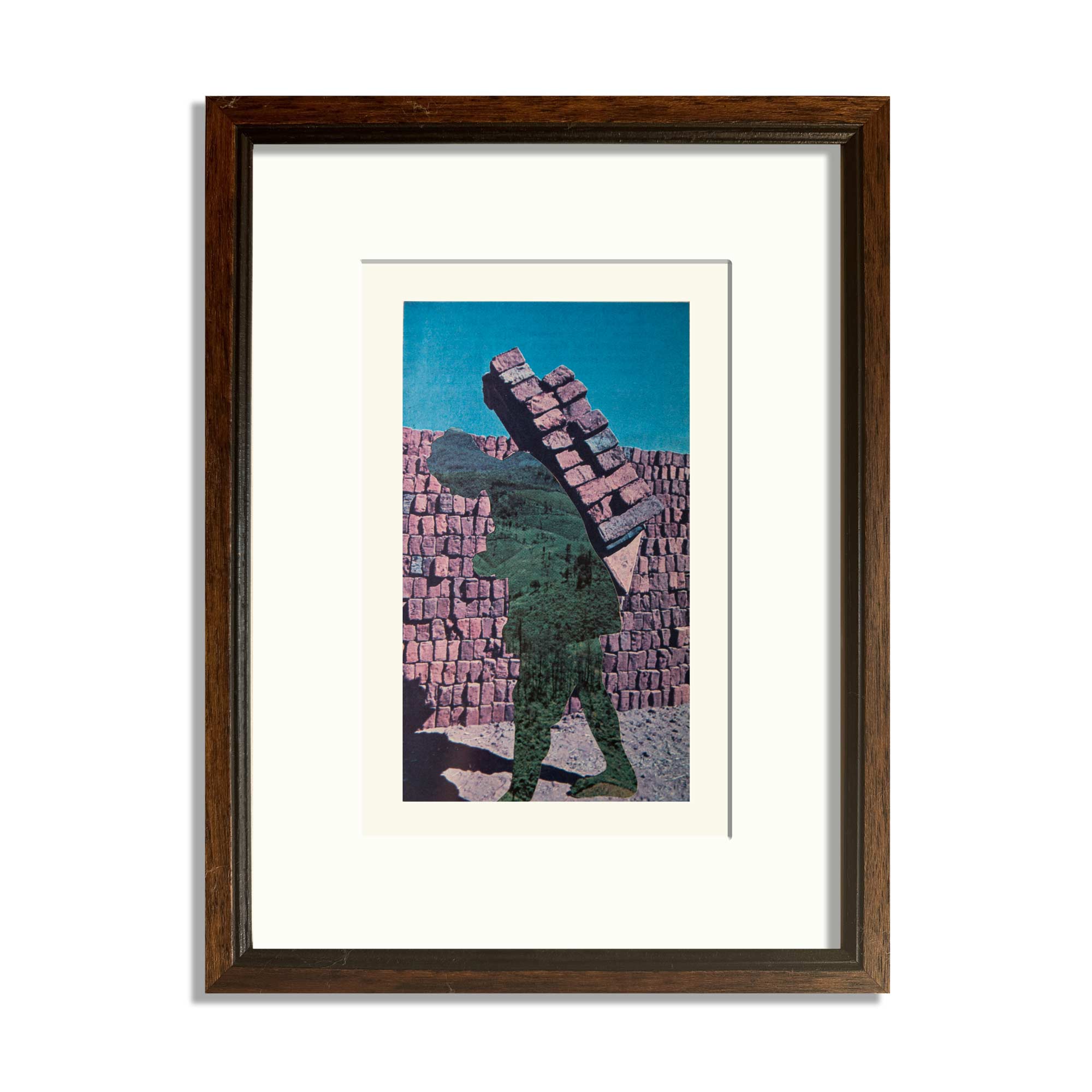 two places at once - framed original artwork – Moonlight Arts Collective