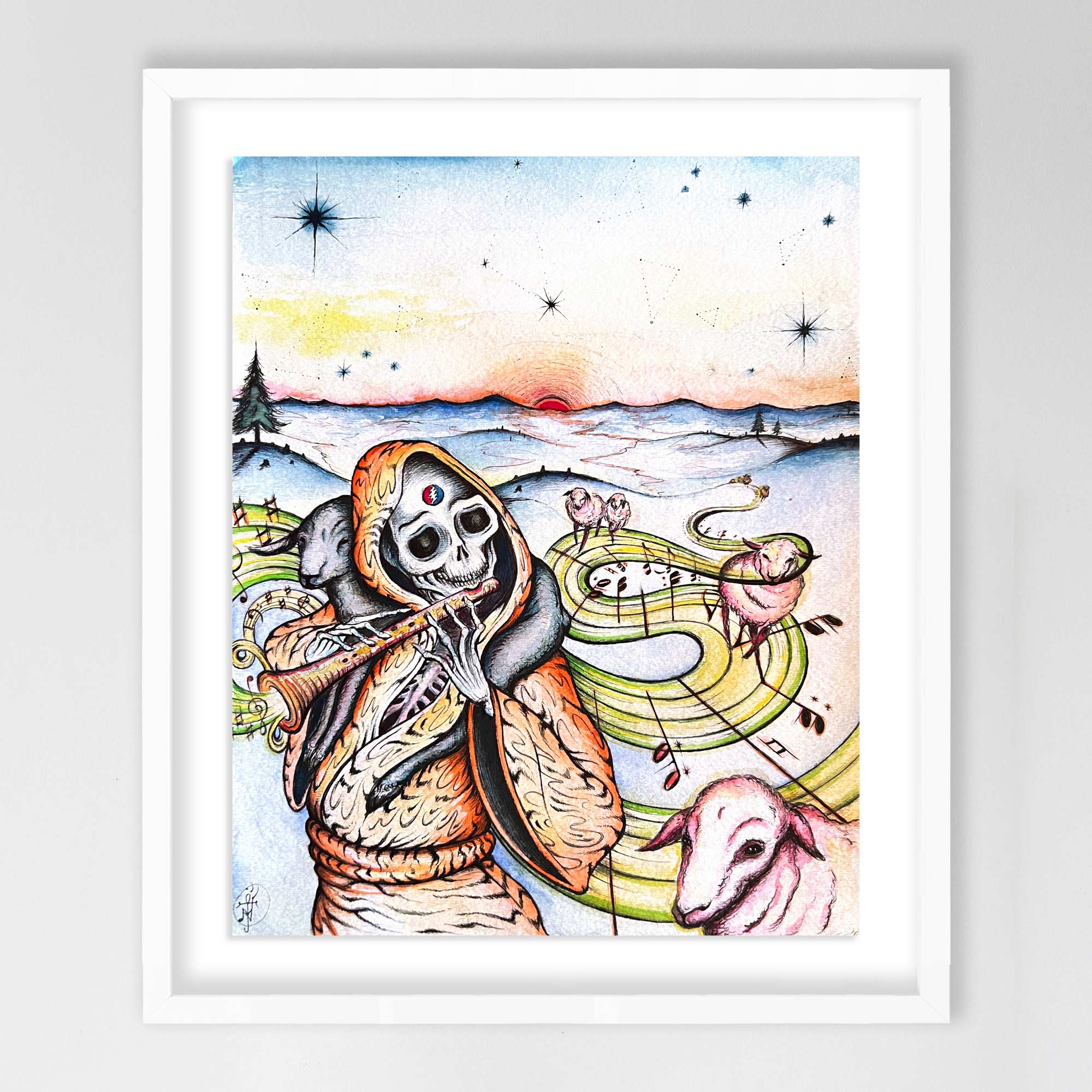 grateful dead - dark star - original artwork – Moonlight Arts Collective