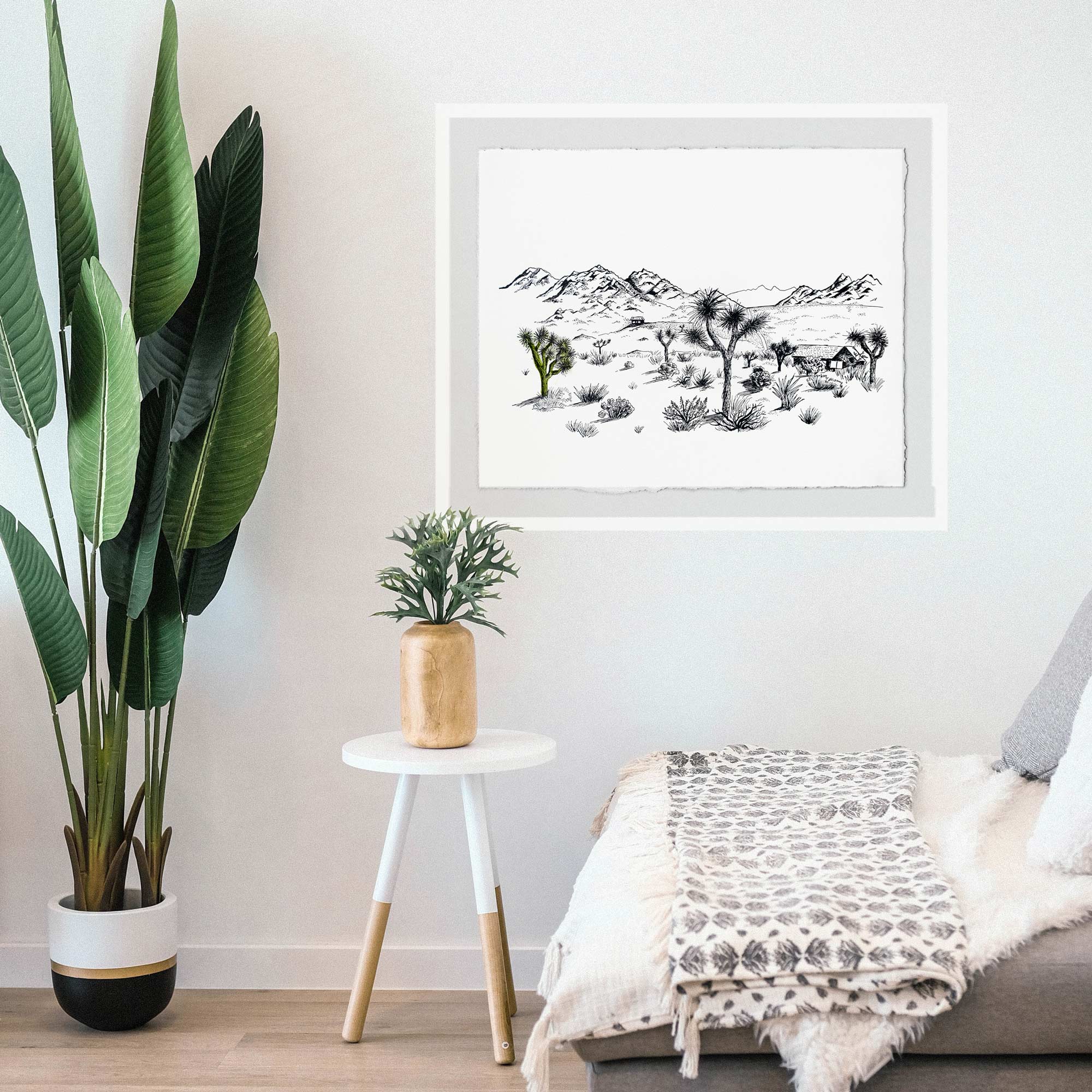 goodbye, joshua tree - hand-embellished edition - signed edition print ...